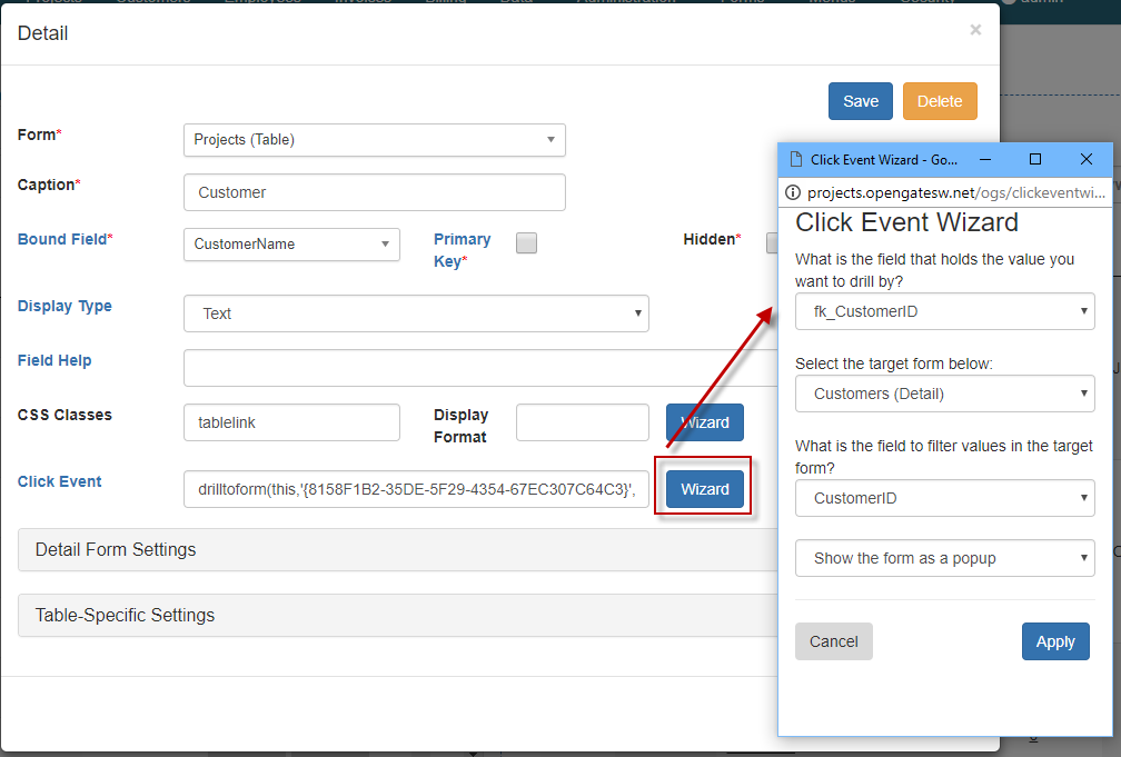 Vivaldi MySQL Web Apps - Features